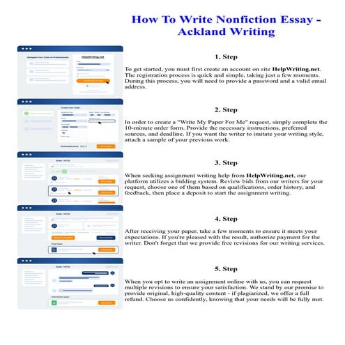 How To Write Nonfiction Essay - Ackland Writing | PDF | Family Travel ...