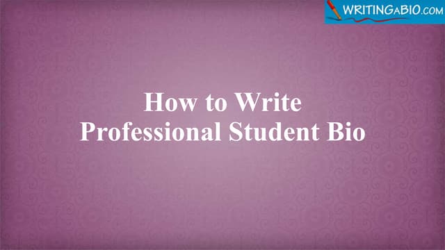 Professional Biosketch Examples For Everyone | PPTX