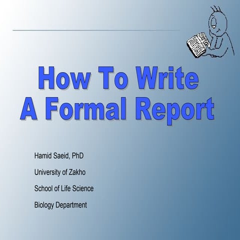 Report writing | PPTX