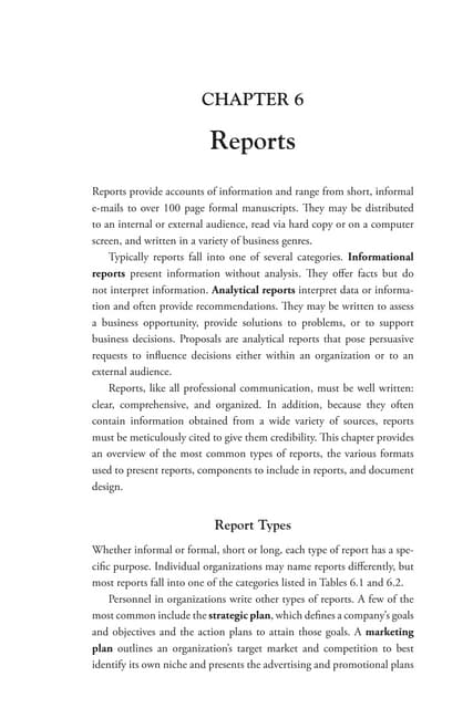 BUSINESS REPORT WRITING | PPT