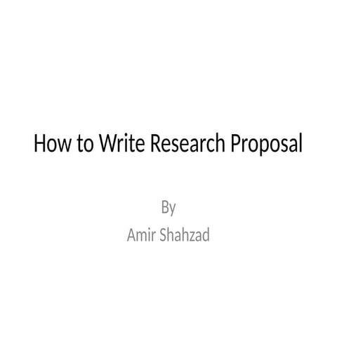 How to Write Research objective Proposal.pptx