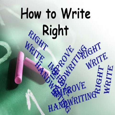 How to write right | PPT