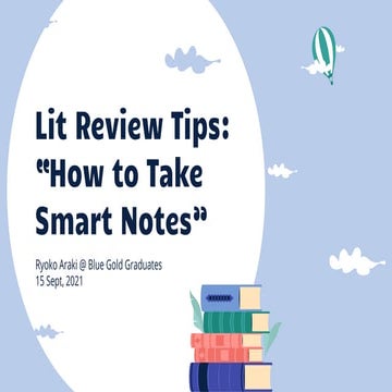 How to take smart notes | PPTX