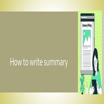 How to write summary.pptx