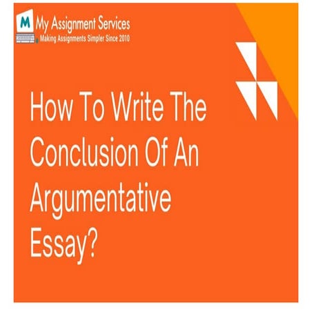 How To Write The Conclusion Of An Argumentative Essay | PPT