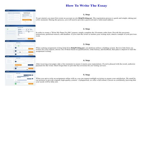 How To Write The Essay | PDF