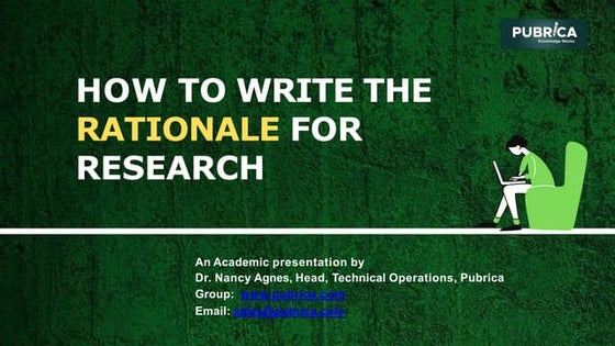 How to write the rationale for research? | PDF | Publishing Industry ...