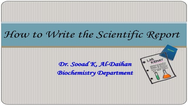 Report writing | PPT