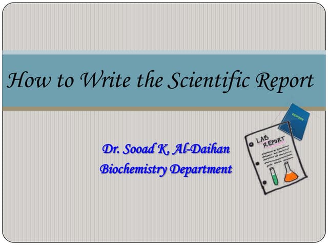 How to Write a Lab Report | PPTX