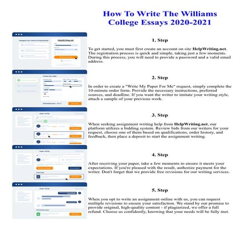 How To Write The Williams College Essays 2020-2021 | PDF