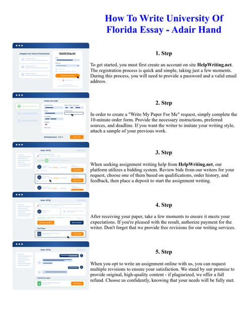 How To Write University Of Florida Essay - Adair Hand | PDF How To Write University Of Florida Essay - Adair Hand | PDF