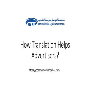 How translation helps advertisers | PPT