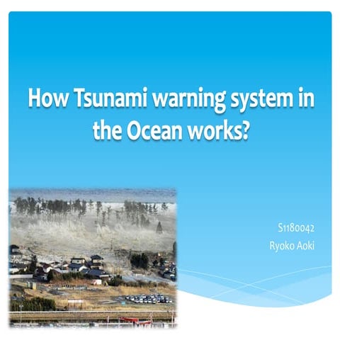 Tsunami warning system in the Indian ocean | PDF