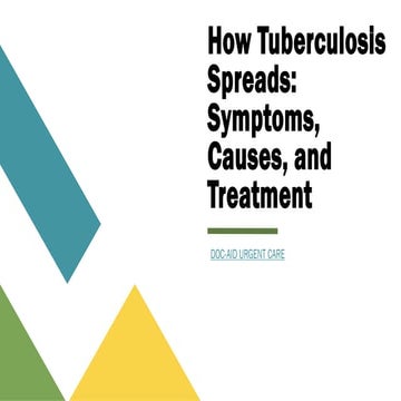 How Tuberculosis Spreads: Symptoms, Causes, and Treatment | PPT
