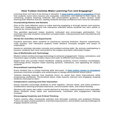 How Tuition Centres Make Learning Fun and Engaging.pdf