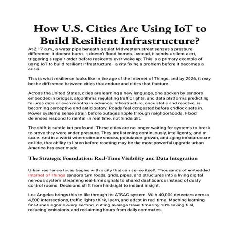 Smart Infrastructure Presentation engineering | PPTX