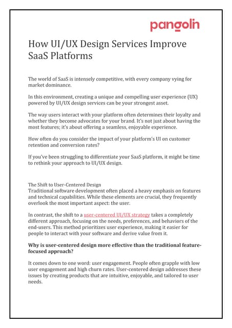 Key Metrics for Measuring UI and UX Success | PDF
