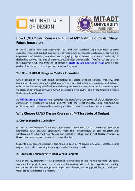 All About UI/UX Course | PDF