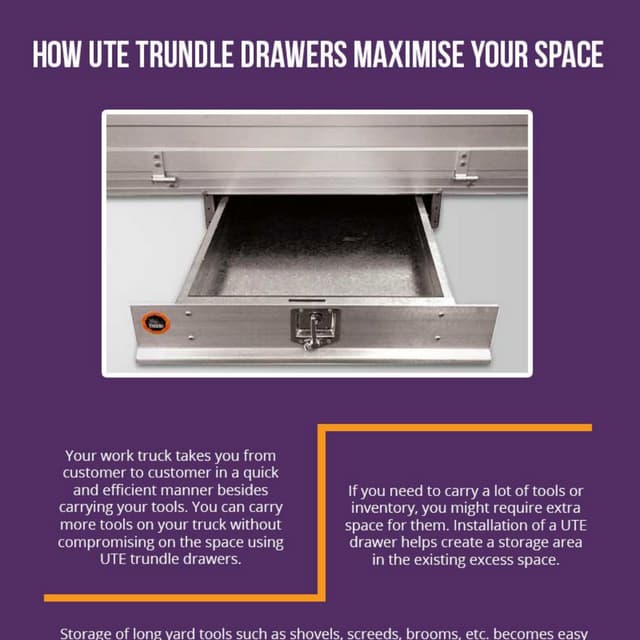 How ute trundle drawers maximise your space | PDF