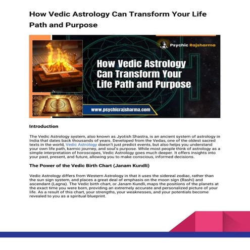 How Vedic Astrology Can Transform Your Life Path and Purpose.docx