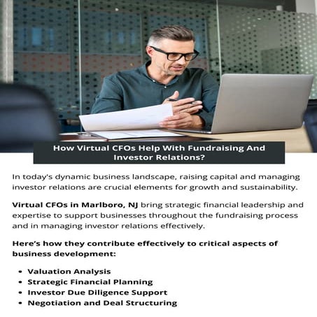 How Virtual CFOs Help With Fundraising And Investor Relations? | PDF