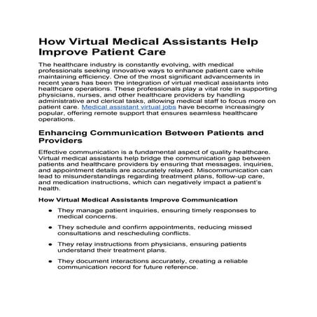 How Virtual Medical Assistants Help Improve Patient Care.docx