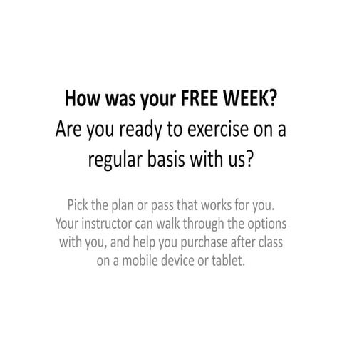 How was your free week? | PPTX