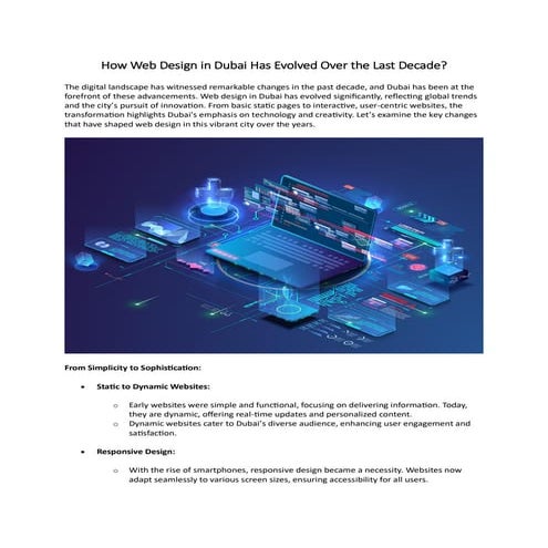 How Web Design in Dubai Has Evolved Over the Last Decade? | PDF