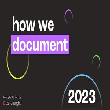How We Document 2023 Report - Zeroheight | PPT