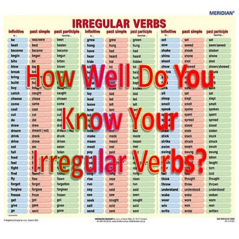How Well Do You Know Your Irregular Verbs? | PPT