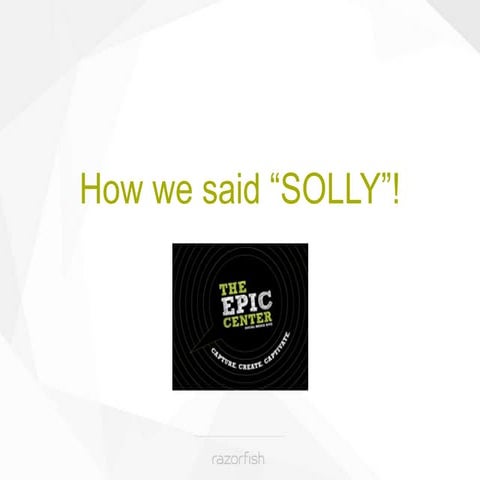 Allen Solly How we said solly | PPTX | Internet | Computing