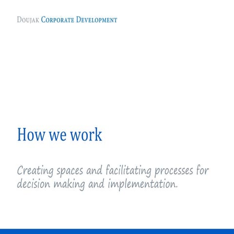 How We Work | PPT