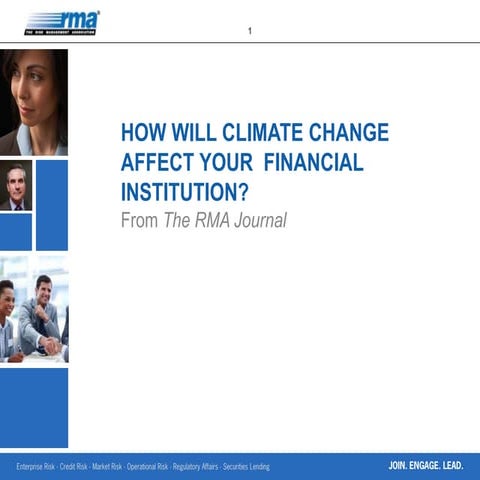 How will climate change affect financial services? | PDF