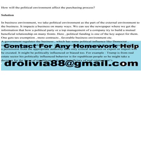 How will the political environment affect the purchasing process.pdf