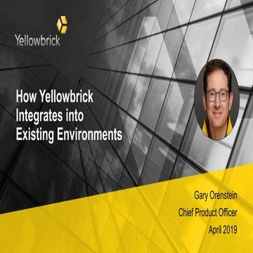 How Yellowbrick Data Integrates to Existing Environments Webcast | PPTX ...