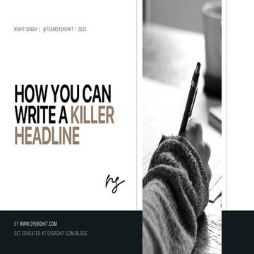 How to write a killer headline for your content marketing and social ...