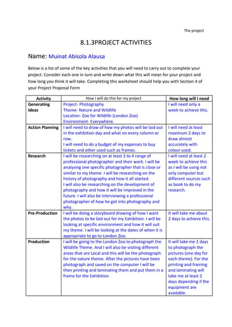 Plan, props, equipment required & setting | PDF