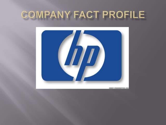 (HP) hewlett packard | PPTX