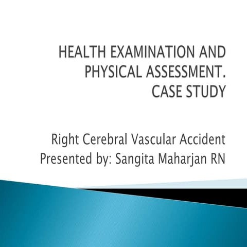 Health Assessment for RNs: Case study | PPTX