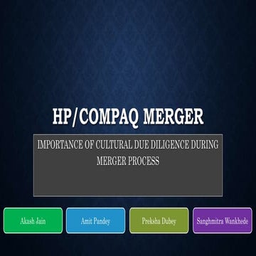 HP Compaq Merger | PPT