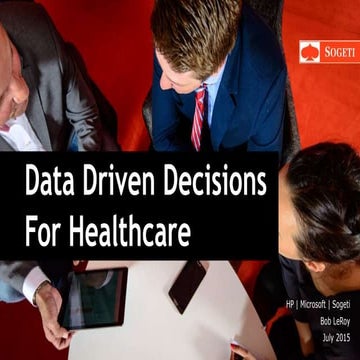 Data Driven Decisions for Healthcare presentation | PPTX