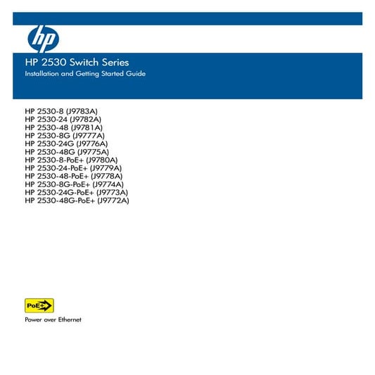 Hp 2530 start guide | PDF