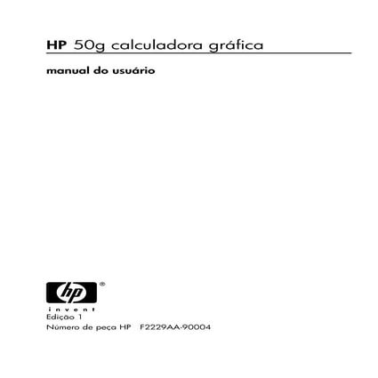 Hp 50g menor | PDF