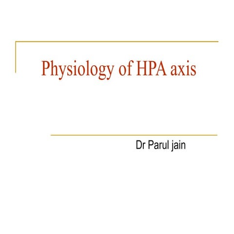 detail regarding hpa axis and its relation | PPT