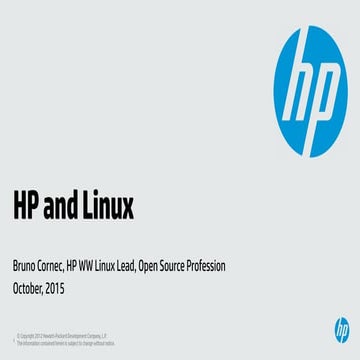 HP and linux | PDF | Operating Systems | Computer Software and Applications