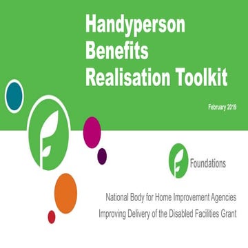 Handyperson benefits toolkit | PPT