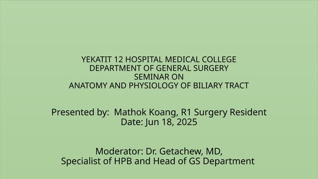 Hepatobiliary system | PPTX