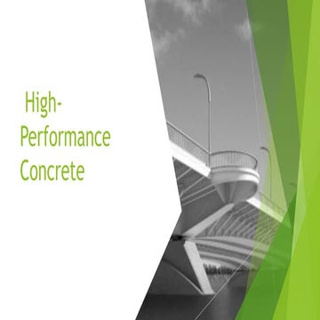 High Performance Concrete for Construction | PDF