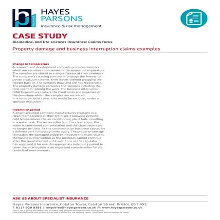 Life Science Focus - Case Study | PDF