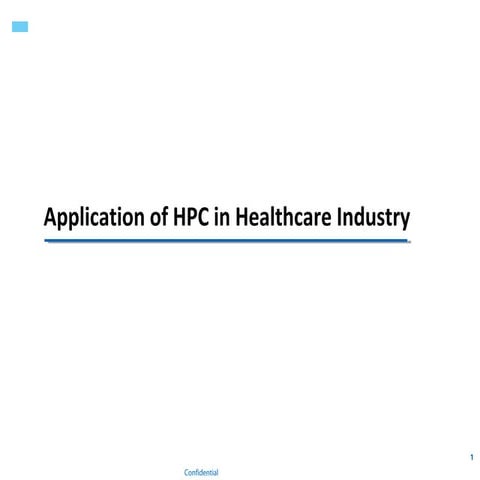 HPC in healthcare | PPT
